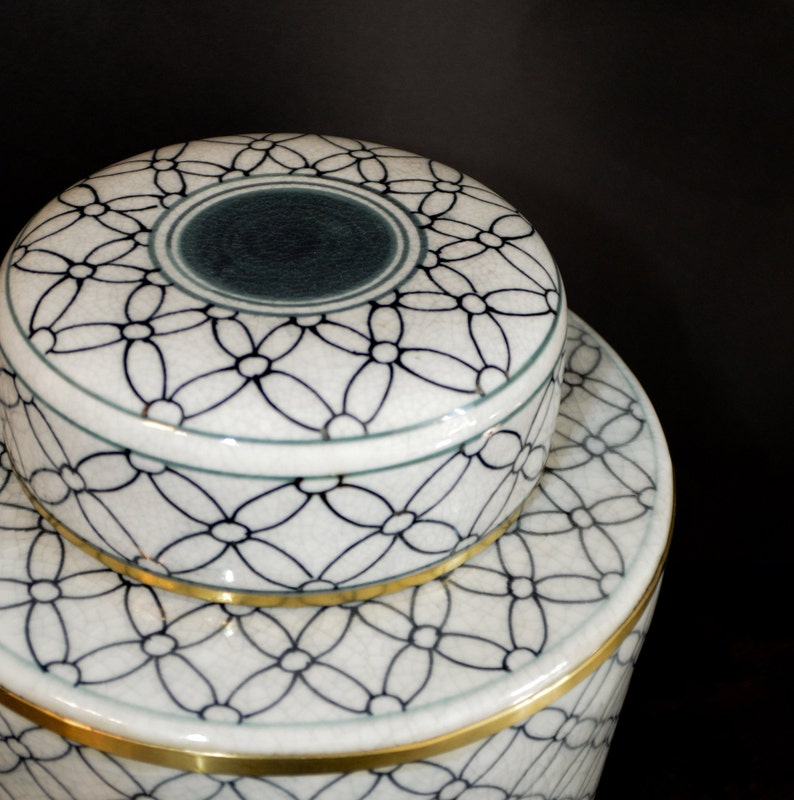 Porcelain Tall Ginger Jar - Etsy