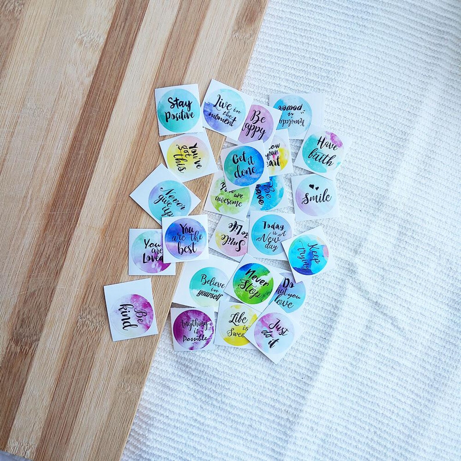 Mini Inspirational Quote Stickers (1) | Quote Stickers | Positive ...