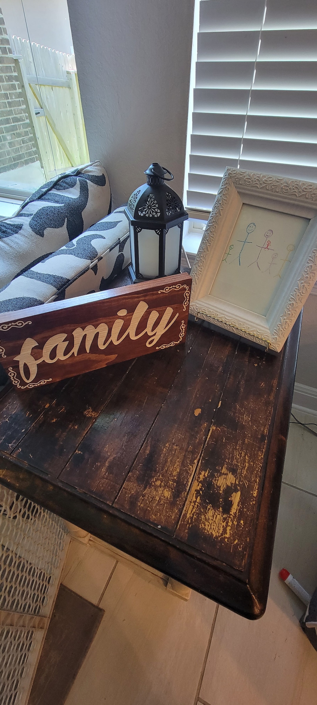Laser Engraved Family Table/counter Top Decor - Etsy