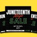 JUNETEENTH Flyer| Social Media Flyer| Editable Flyer| Instant Download ...