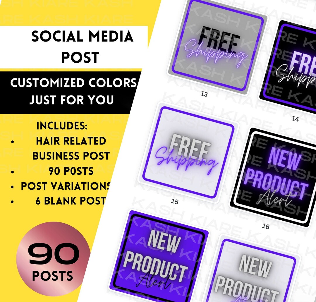 Editable Hair Instagram Post| Instagram Template| Social Media Graphic ...