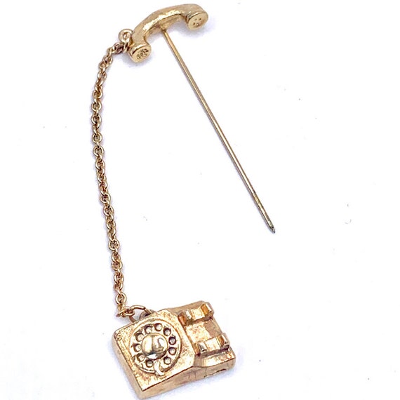Vintage Avon Rotary Telephone Stick Pin - 1981 "Young… - Gem