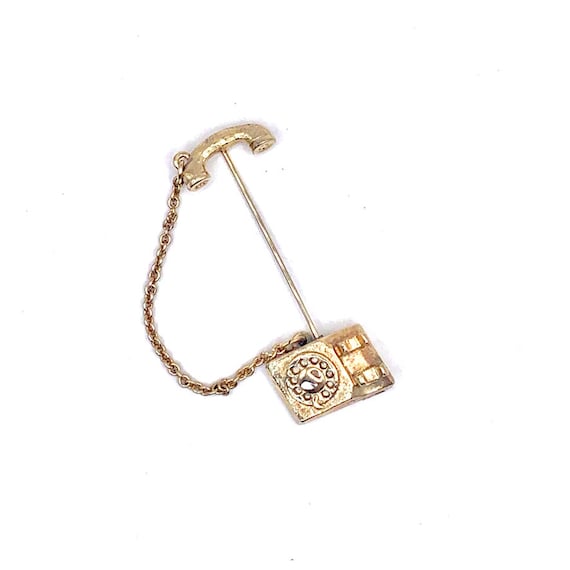 Vintage Avon Rotary Telephone Stick Pin - 1981 "Young… - Gem
