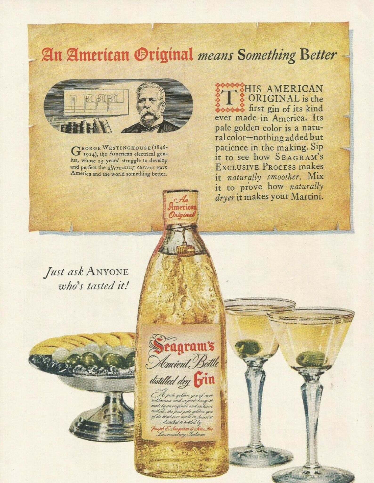 Vintage Seagram's ancient Bottle Gin - Etsy