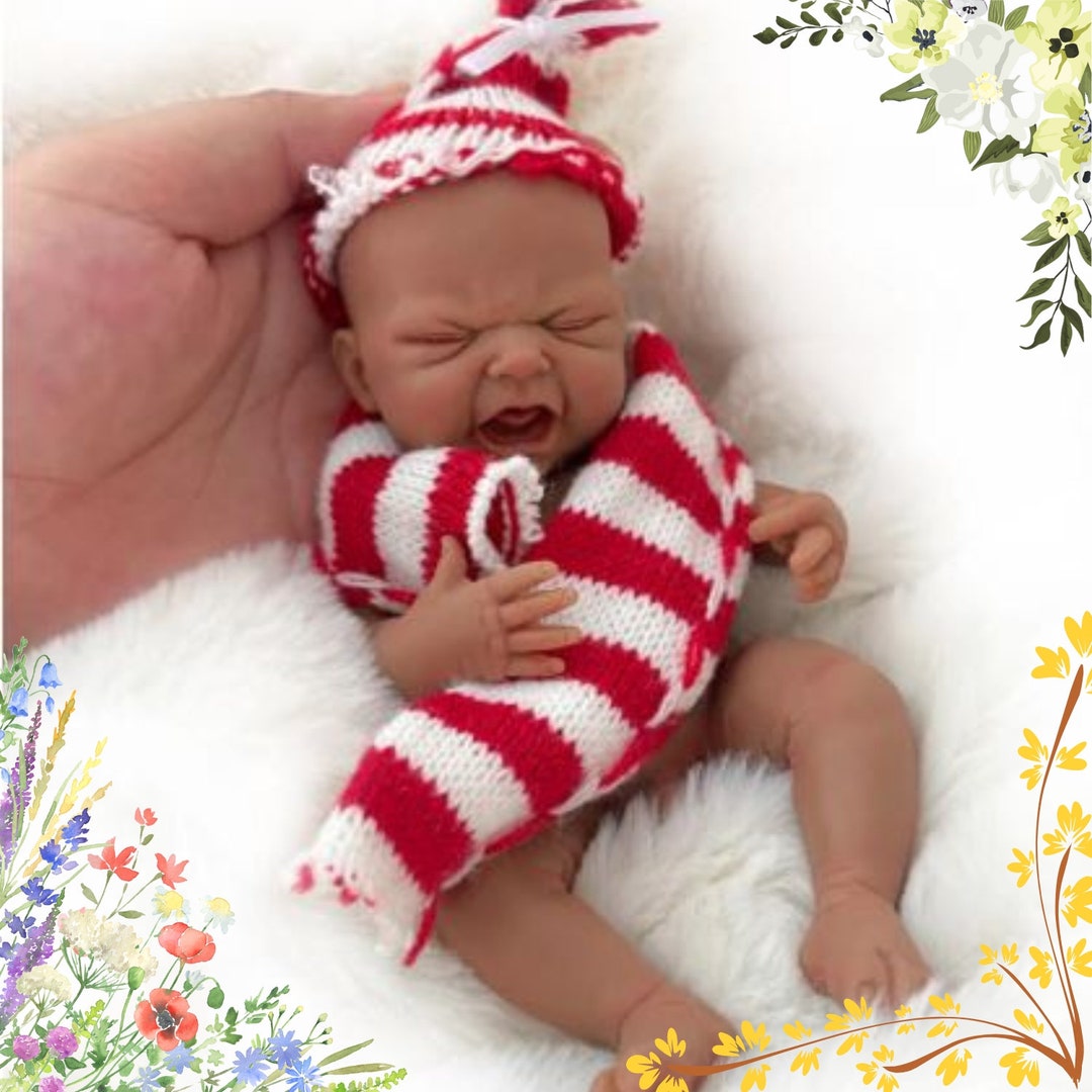 Mini Cute Crying Baby Boy/girl Reborn Cute Lifelike Soft and Full Body ...