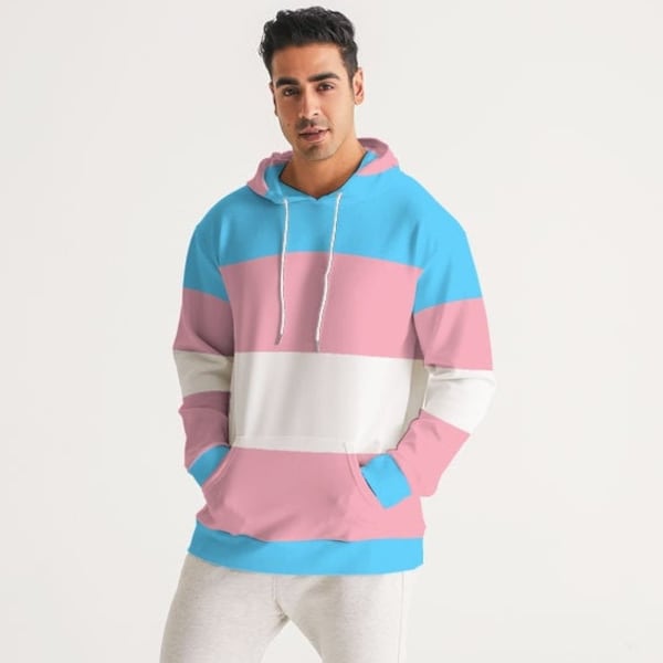 Trans Flag Hoodie - Etsy