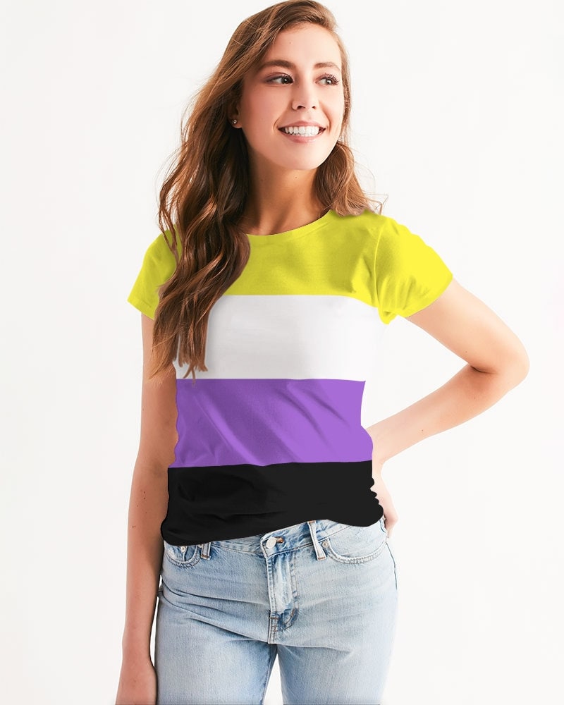 Non Binary Flag T Shirt | Non Binary Pride T Shirt | LGBTQ+ T Shirt - Etsy