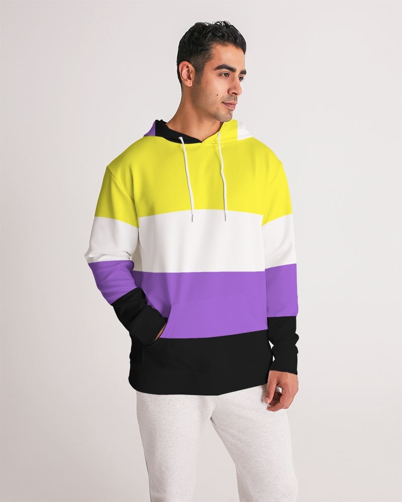 Non Binary Pride Flag Hoodie | Nonbinary Hoodie | Non Binary Flag ...