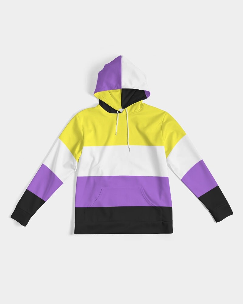 Non Binary Pride Flag Hoodie | Nonbinary Hoodie | Non Binary Flag ...