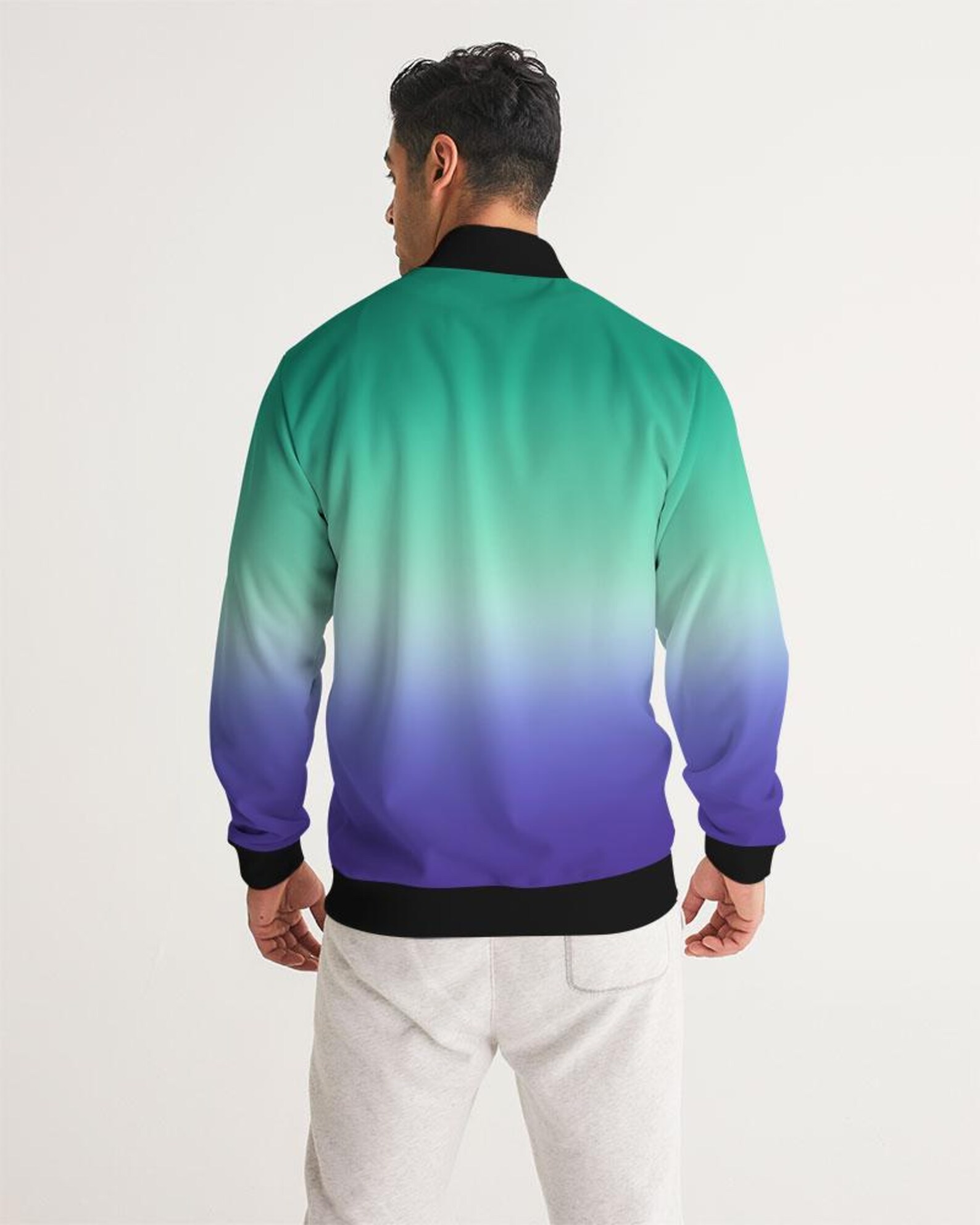 MLM Gay Pride Ombre Track Jacket – LGBTQ+ Pride Zip Jacket | Gay Pride ...