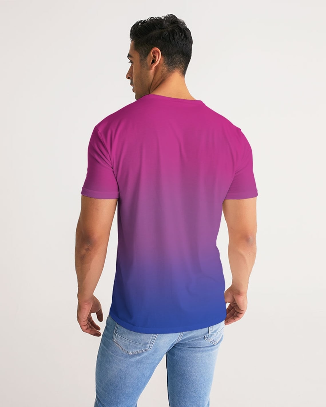 Bisexual Pride Flag Ombré Men T-shirt Bisexual Flag Ombré - Etsy