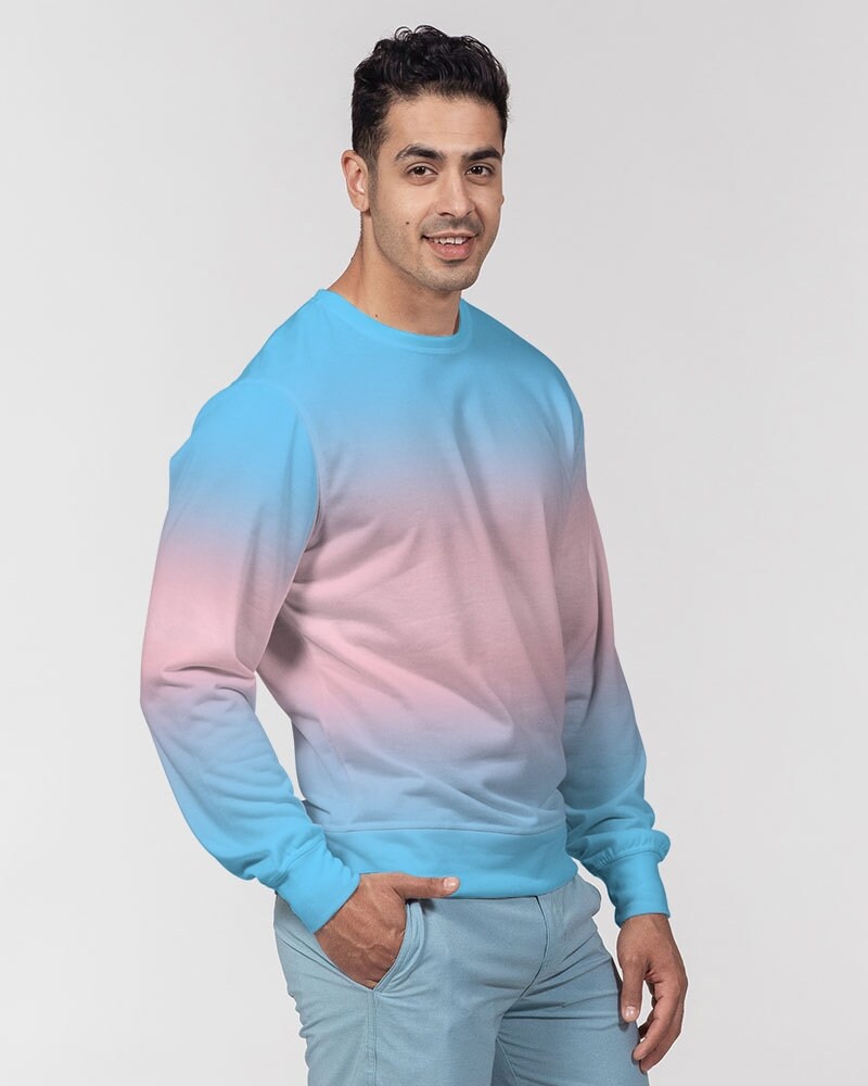 Transgender Pride Flag Ombré Pullover Sweater | Trans Flag Ombré ...