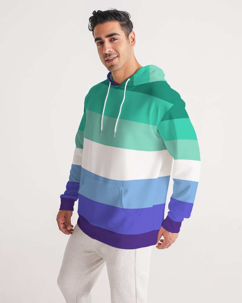 Gay MLM Pride Flag Men Hoodie LGBTQIA Gay MLM Men Hoodie Gay Pride Men ...