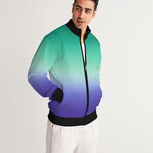 MLM Gay Pride Ombre Track Jacket – LGBTQ+ Pride Zip Jacket | Gay Pride ...