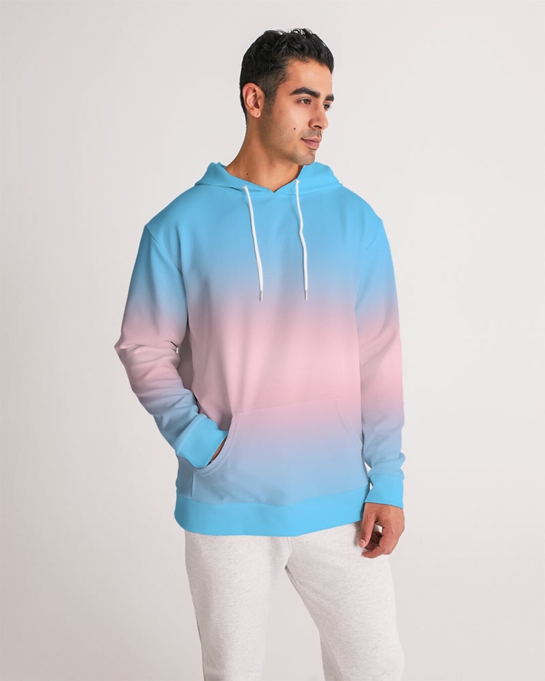 Transgender Pride Flag Ombré Hoodie | Trans Flag Ombré Hoodie - Etsy