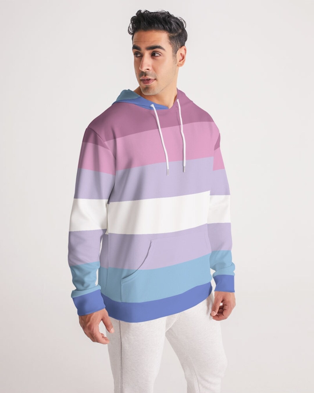 Bigender Pride Flag Hoodie | Bigender Pride Hoodie | Bigender Hooded ...