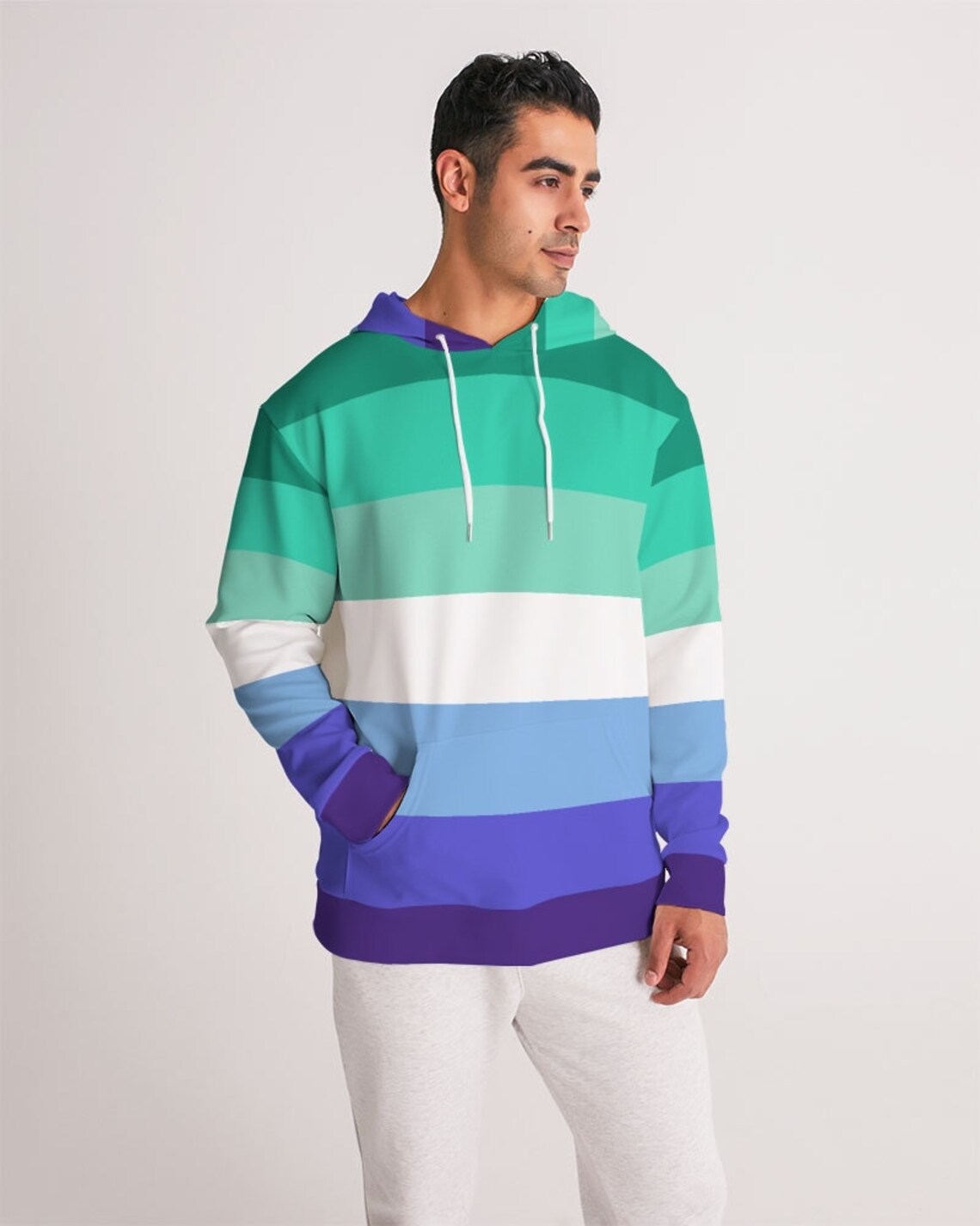 Gay MLM Pride Flag Men Hoodie LGBTQIA Gay MLM Men Hoodie - Etsy UK