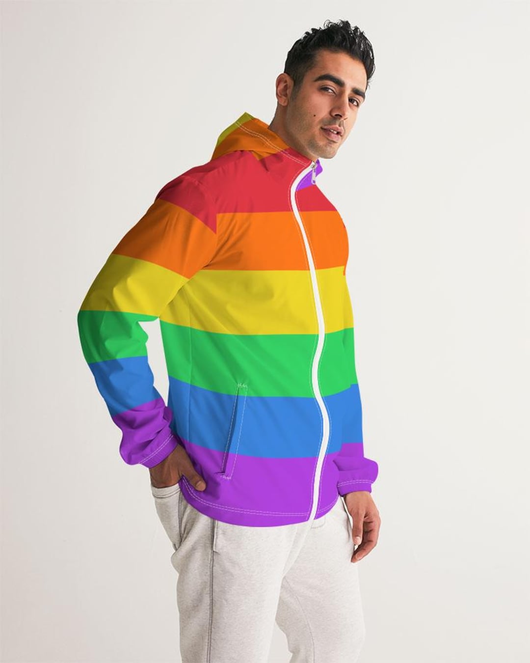 LGBTQ+ Pride Windbreaker – Rainbow Flag Jacket, Water-resistant Pride ...