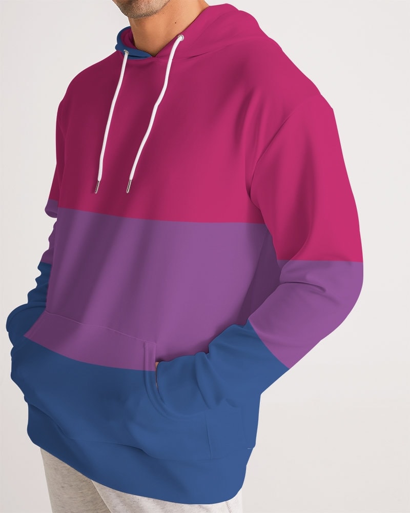 Bisexual Pride Flag Men Hoodie | Bisexual LGBTQIA+ Men Hoodie ...