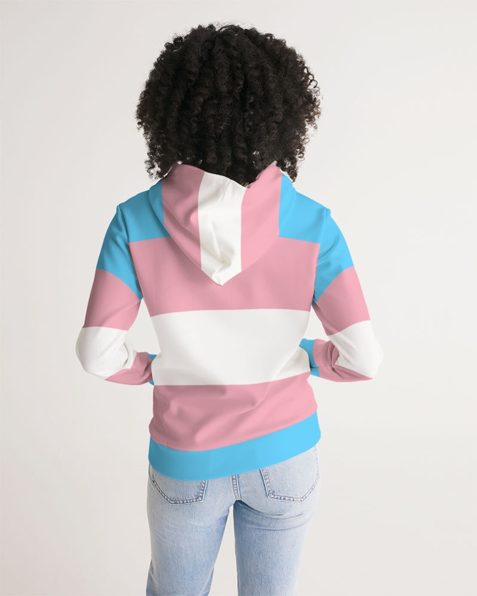 Trans Pride Flag Women Hoodie LGBTQIA Trans Women Hoodie | Etsy