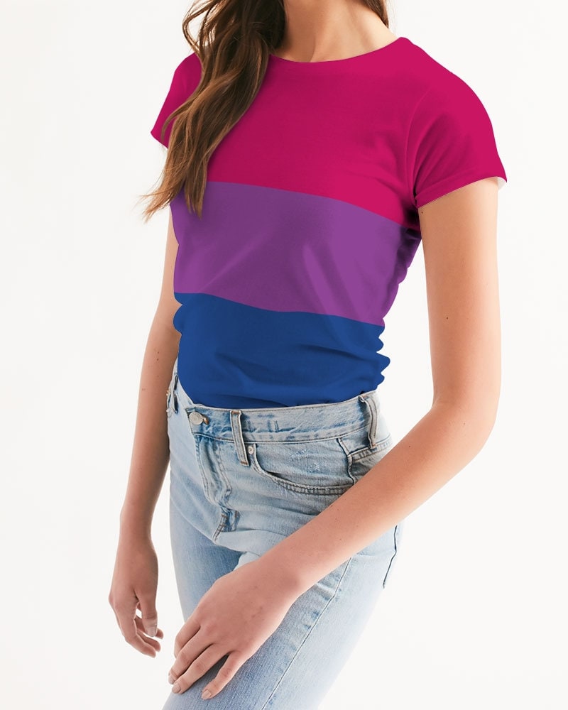 Bisexual Flag Women T Shirt | Bisexual Pride Women T Shirt | LGBTQ+ T ...