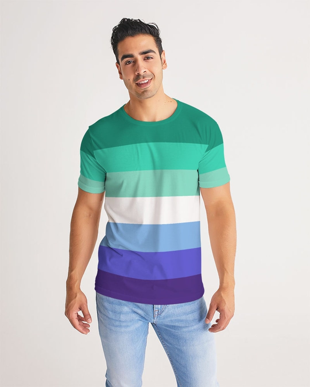 Gay MLM Flag Men T Shirt | Gay MLM Pride Men T Shirt | LGBTQ+ Gay Men T ...