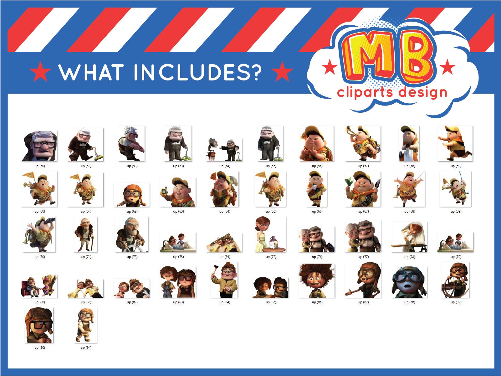 UP pixar movie clipart png images up russell png UP pixar | Etsy