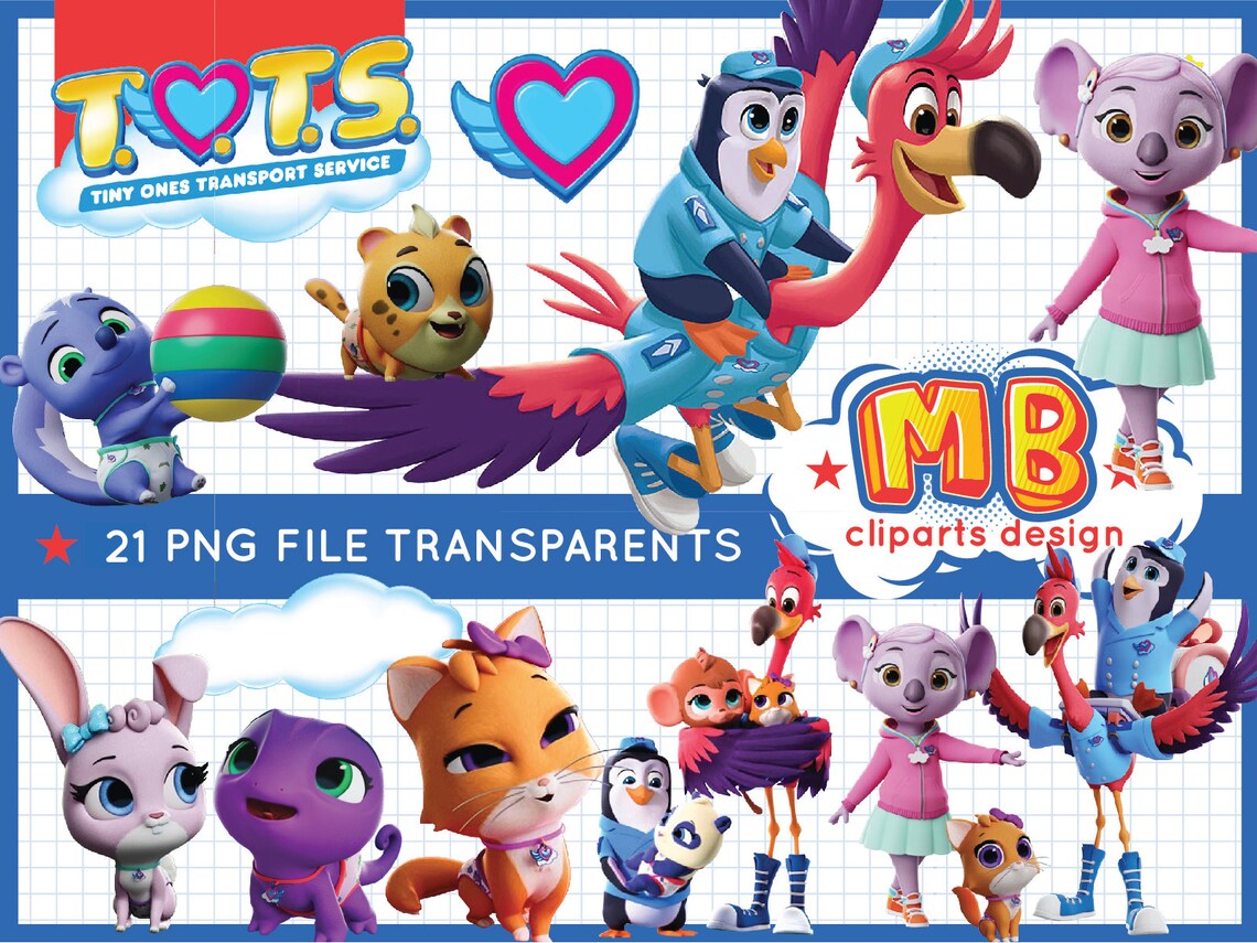 Tots PNG Files Tots Cliparts Tots PNG Characters Tots | Etsy