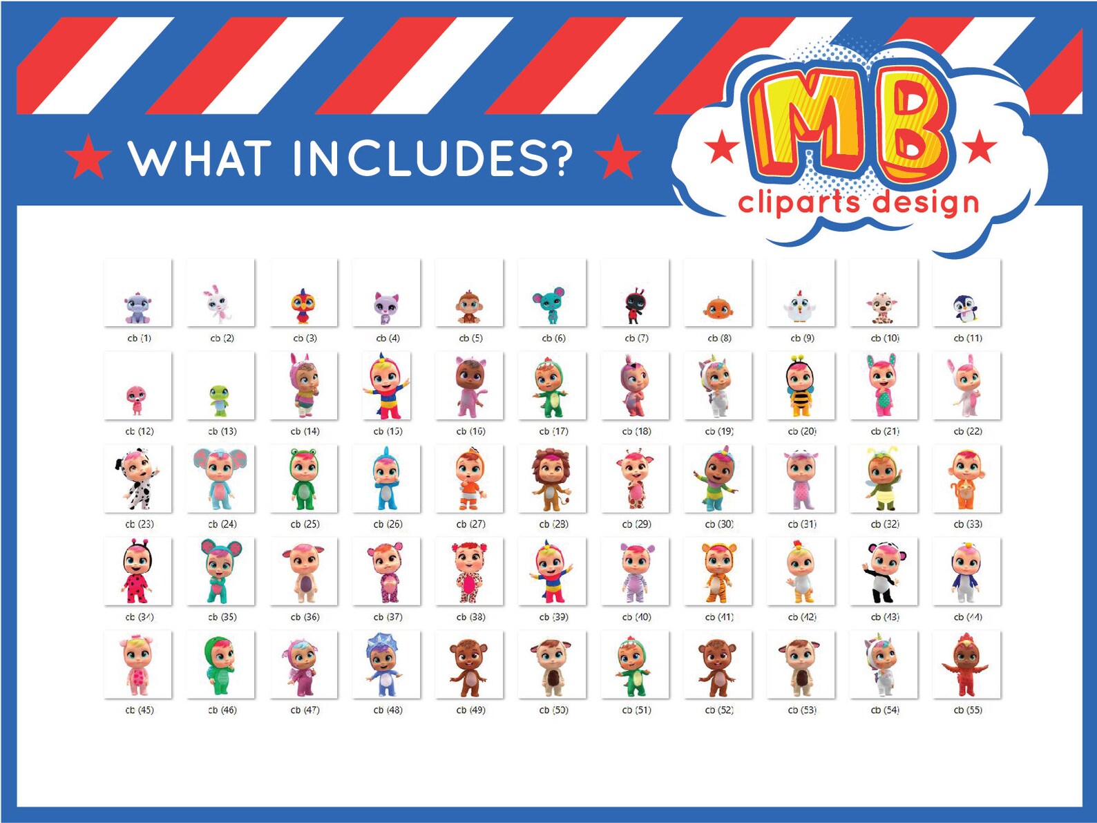 Cry Babies Clipart Cry Babies PNG Files 75 Printable Cry Etsy