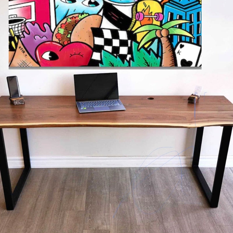 Live Edge Desk - Etsy