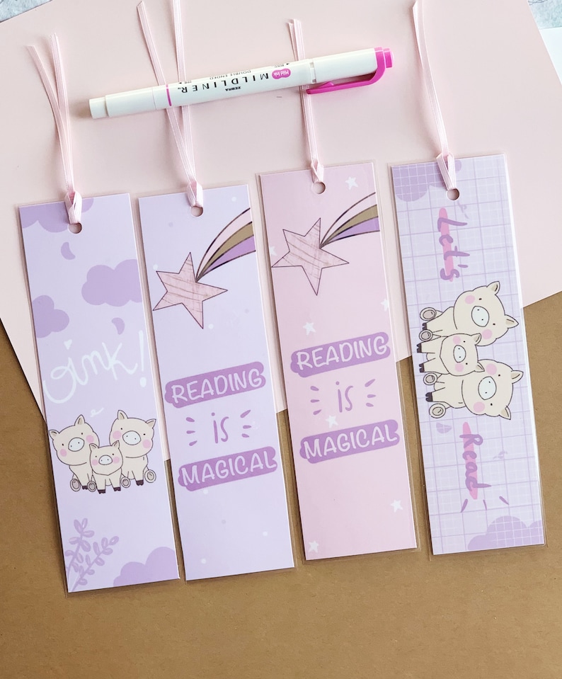 Cute Bookmarks Bundle Pack of 3 Sale, Page Keeper,book Lover, Laminated ...