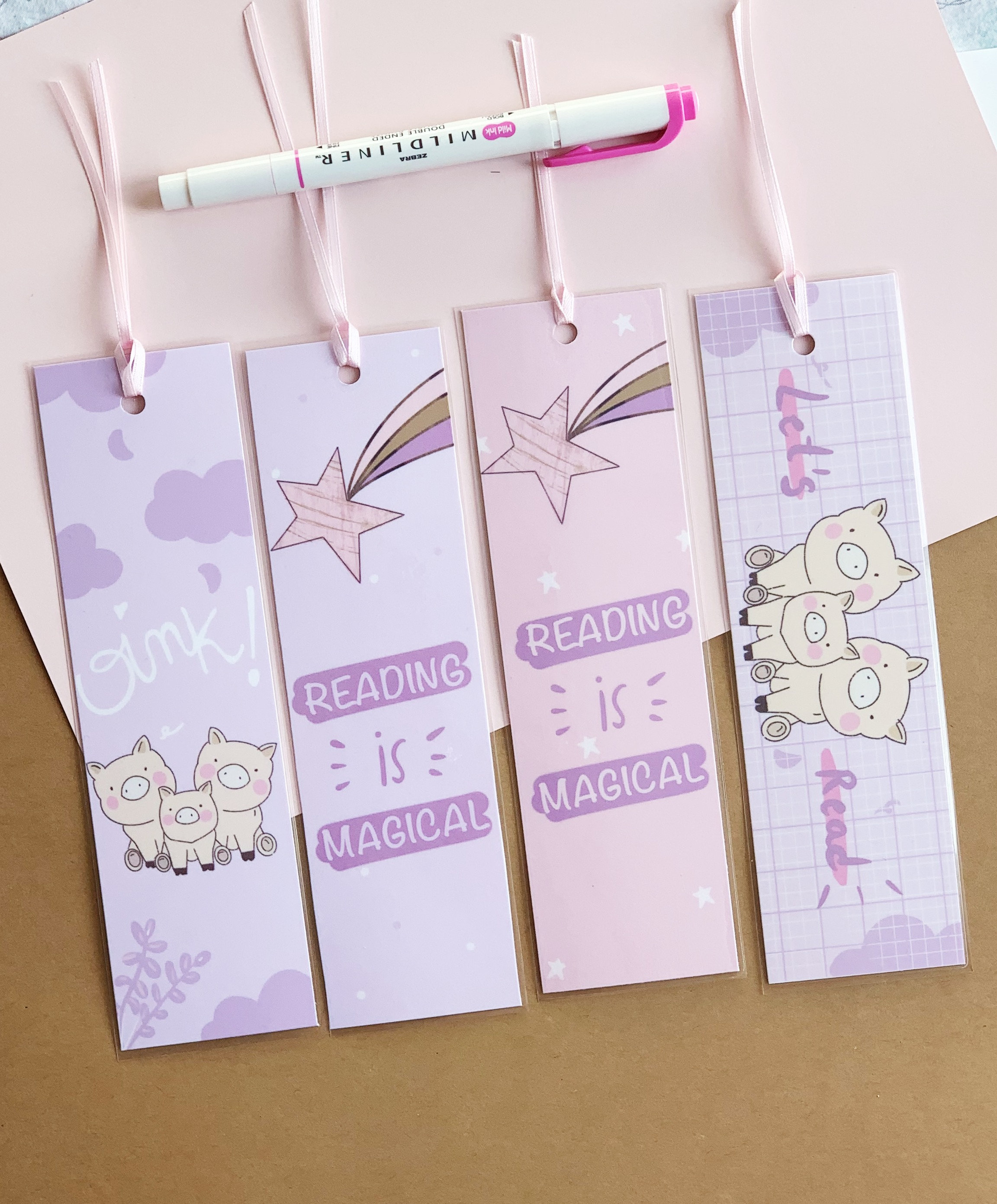 Cute Bookmarks Bundle Pack of 3 Sale, Page Keeper,book Lover, Laminated ...