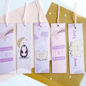 Cute Bookmarks Bundle Pack of 3 Sale, Page Keeper,book Lover, Laminated ...