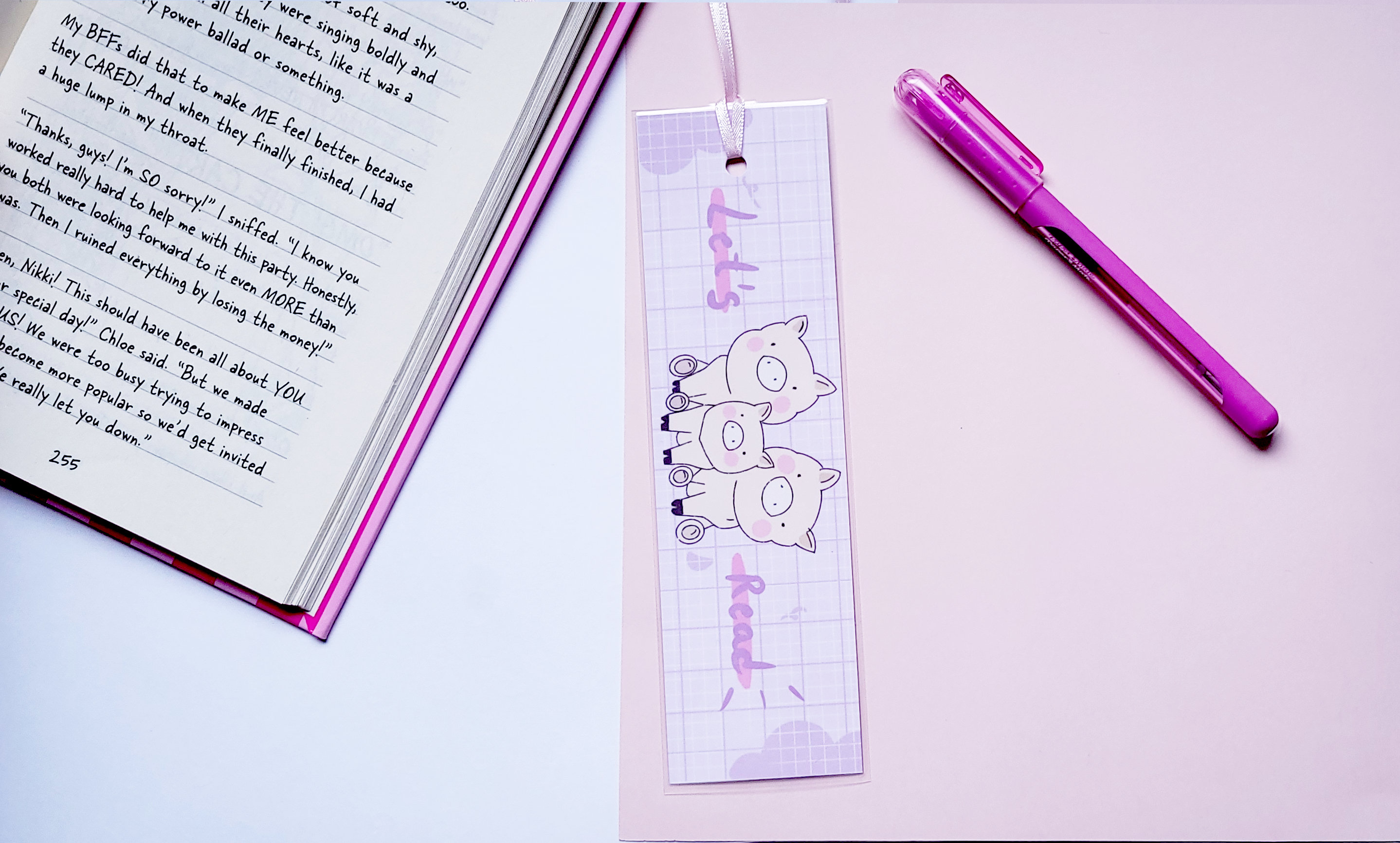 Cute Bookmarks Bundle - Pack of 3 Sale, Page Keeper,book Lover ...