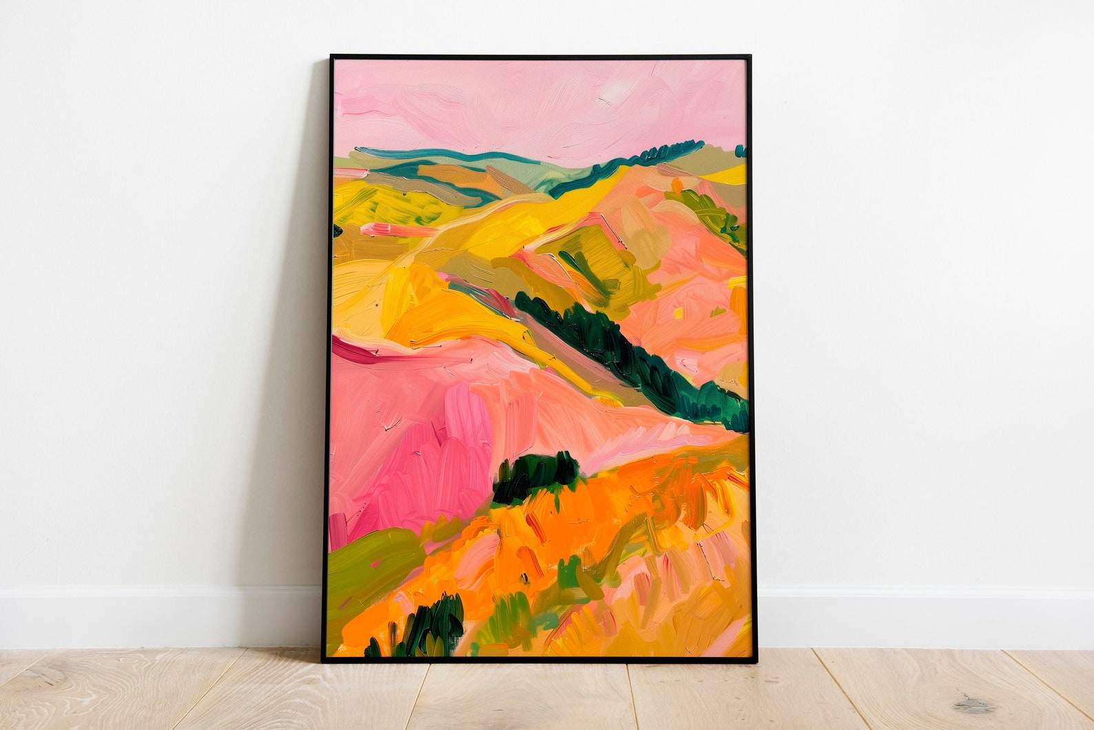 ABSTRACT LANDSCAPE Modern Oil Painting Wall Art Printable Digital ...