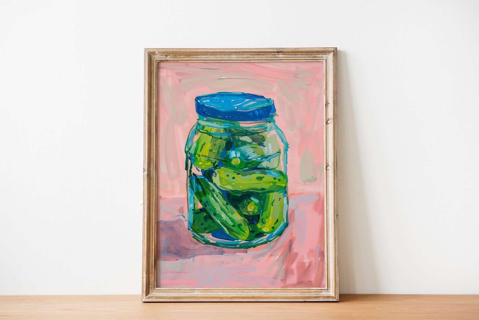 PICKLES | Modern Oil Painting | Wall Art | Printable Digital Download ...