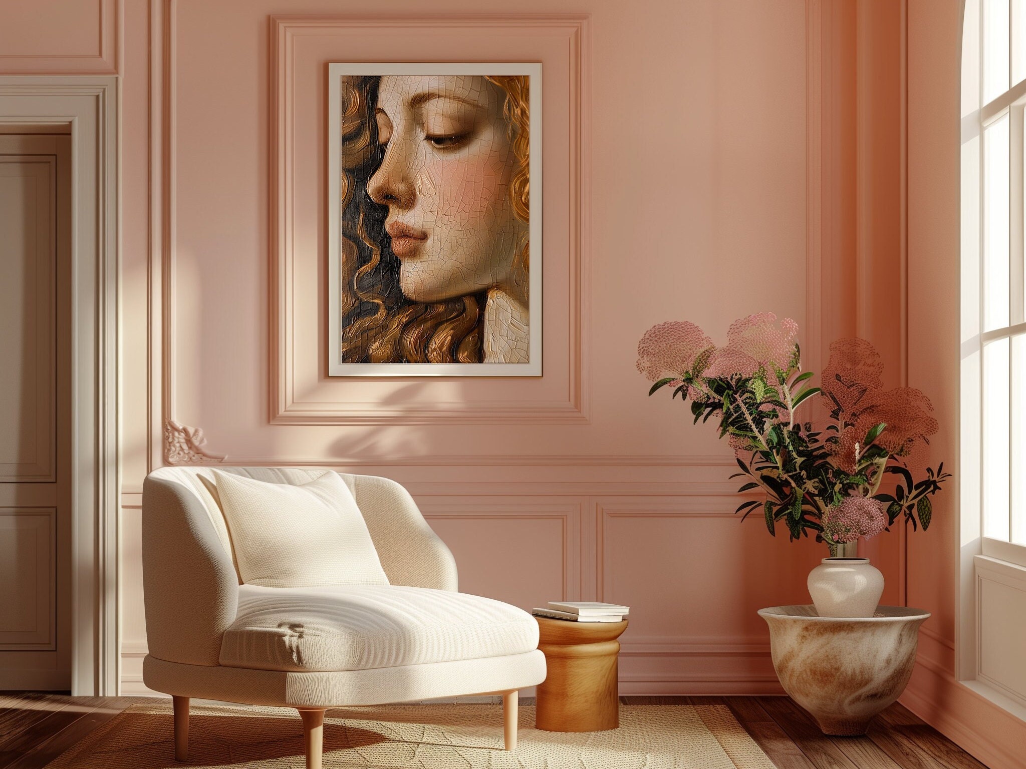 YOUNG VENUS Neo Renaissance Oil Painting Portrait Vintage Wall Art ...