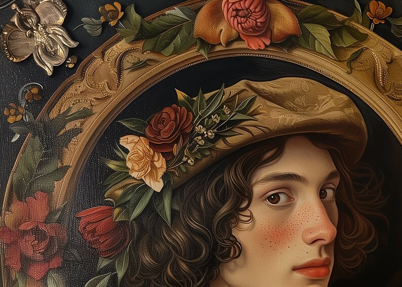 THE PAINTER | Neo Renaissance Oil Painting | Portrait | Vintage Wall ...