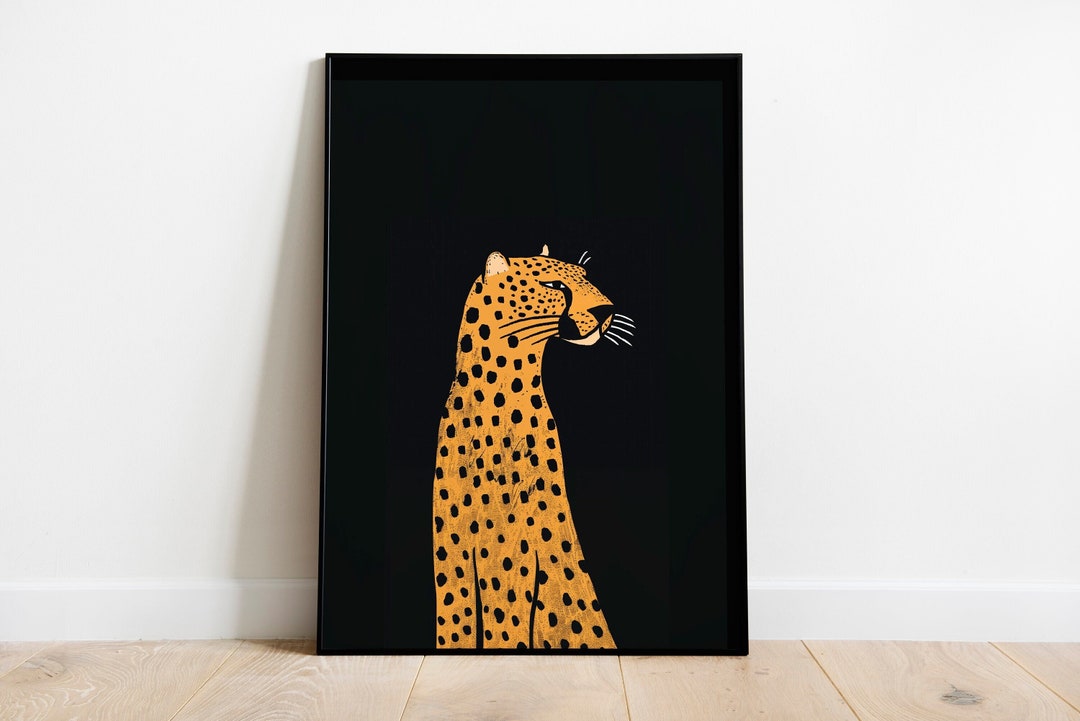 CHEETAH | Oil Painting | Wall Art | Printable Digital Download | Home ...