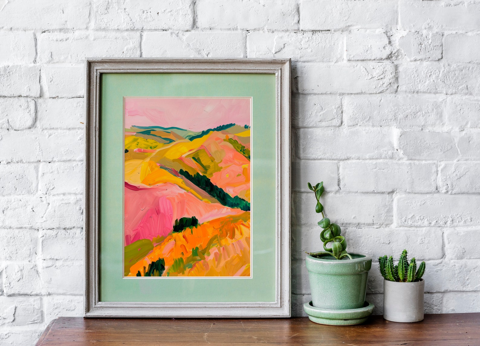 ABSTRACT LANDSCAPE Modern Oil Painting Wall Art Printable Digital ...