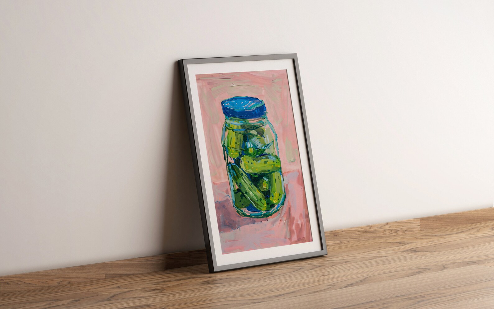 PICKLES | Modern Oil Painting | Wall Art | Printable Digital Download ...