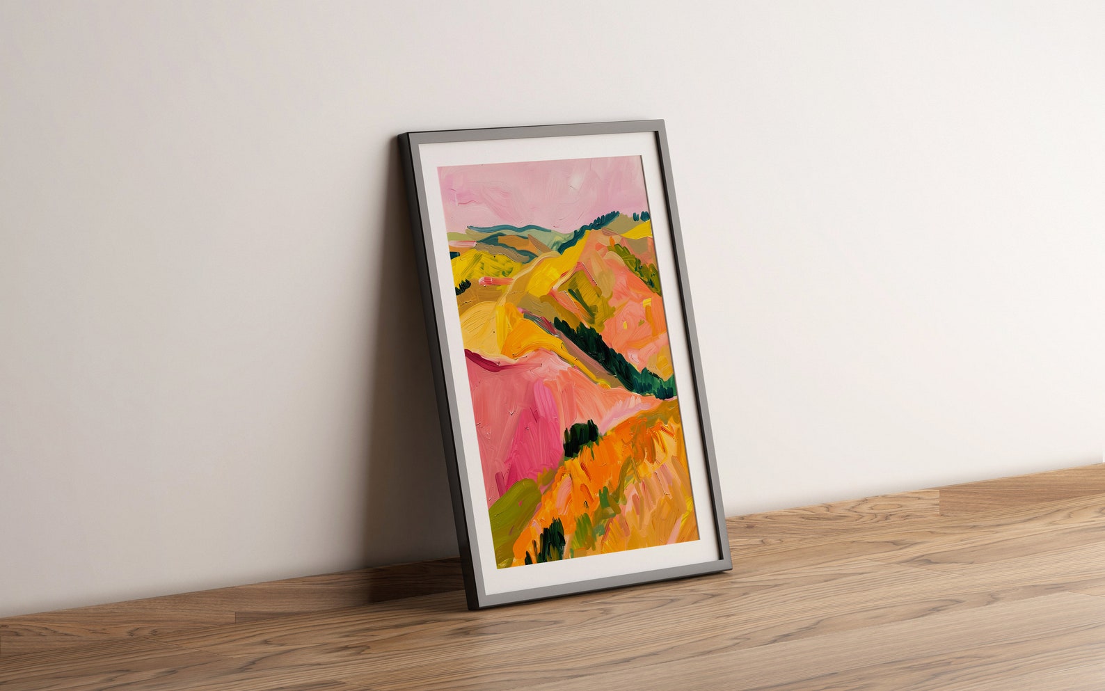 ABSTRACT LANDSCAPE Modern Oil Painting Wall Art Printable Digital ...