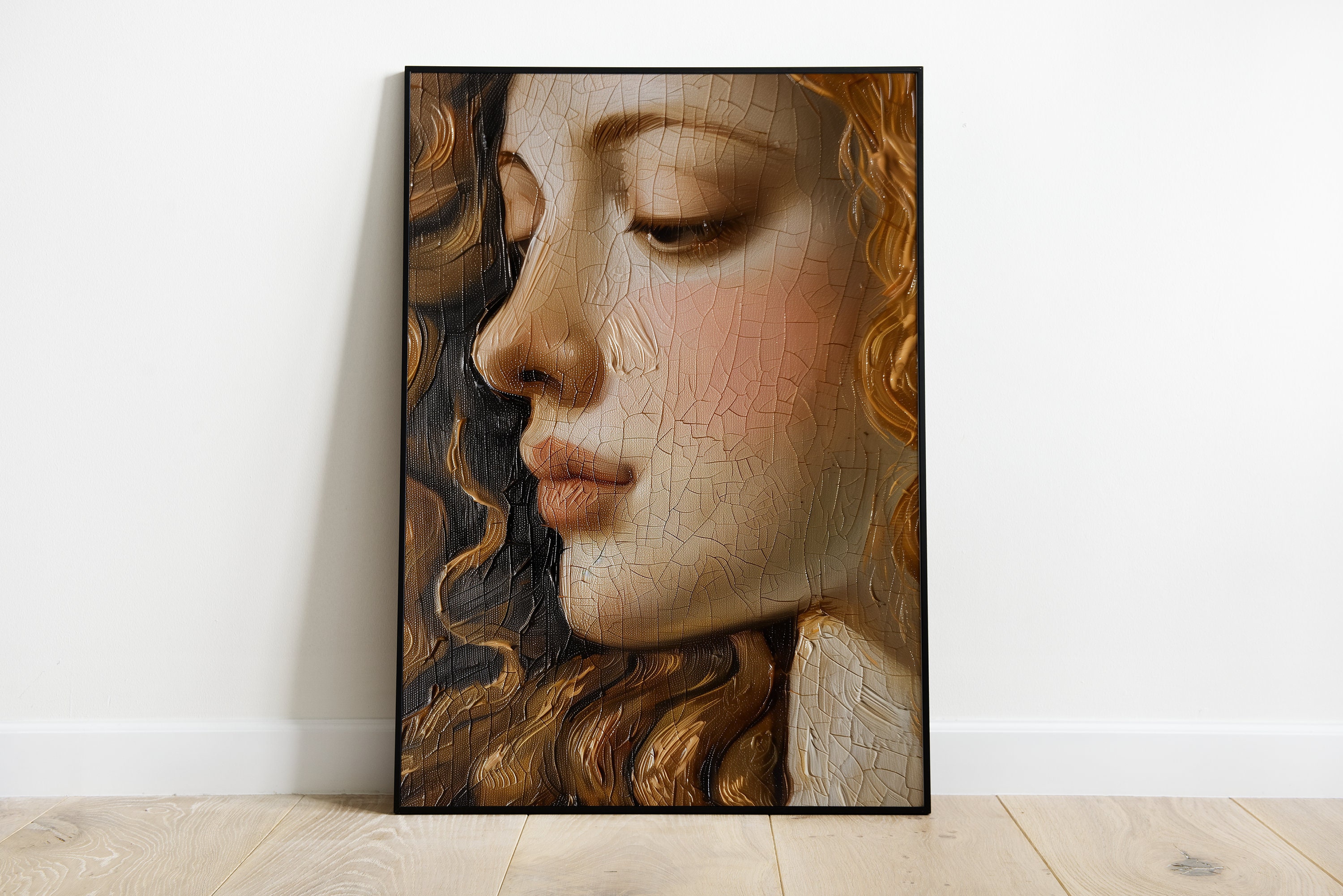 YOUNG VENUS Neo Renaissance Oil Painting Portrait Vintage Wall Art ...