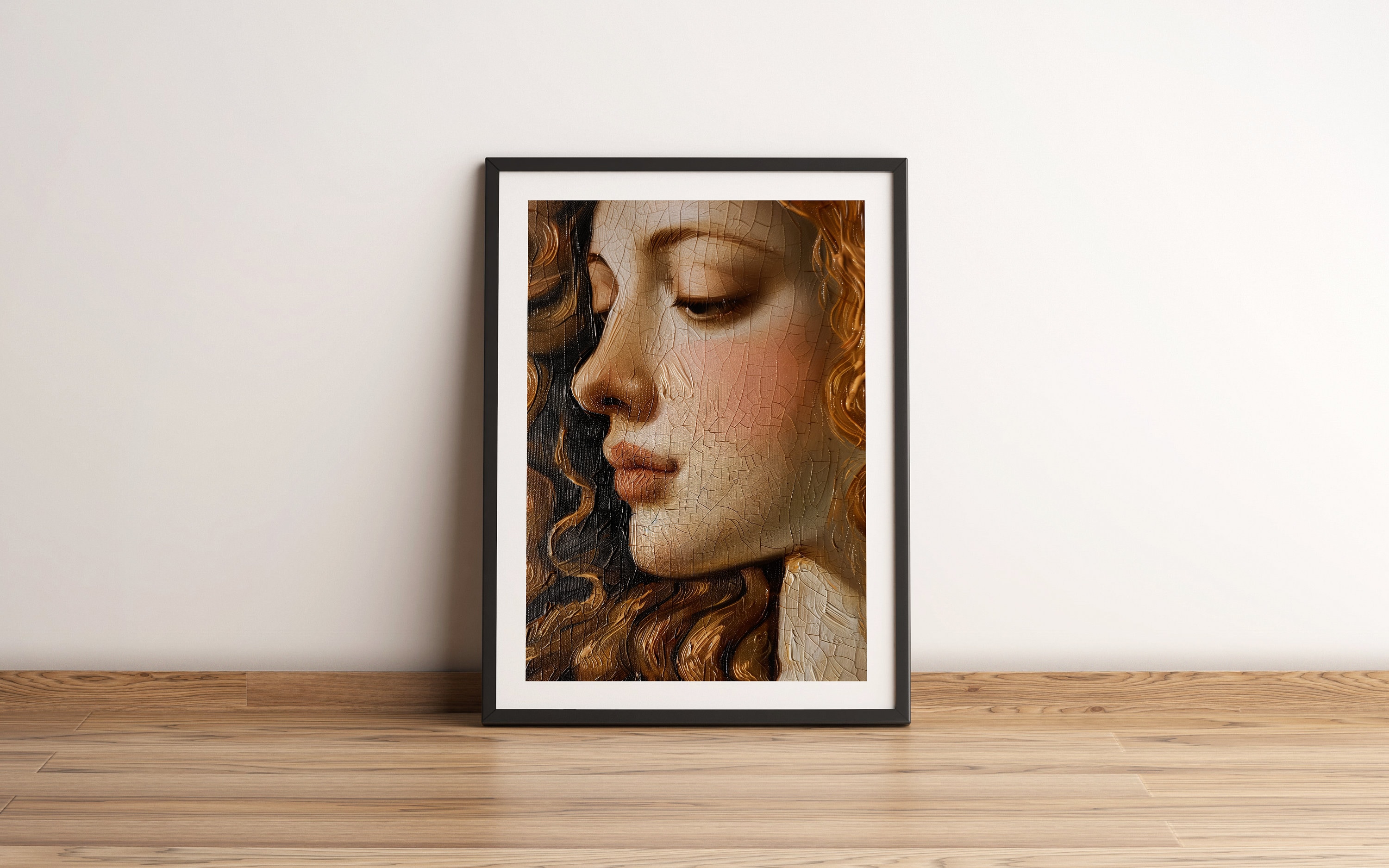 YOUNG VENUS Neo Renaissance Oil Painting Portrait Vintage Wall Art ...