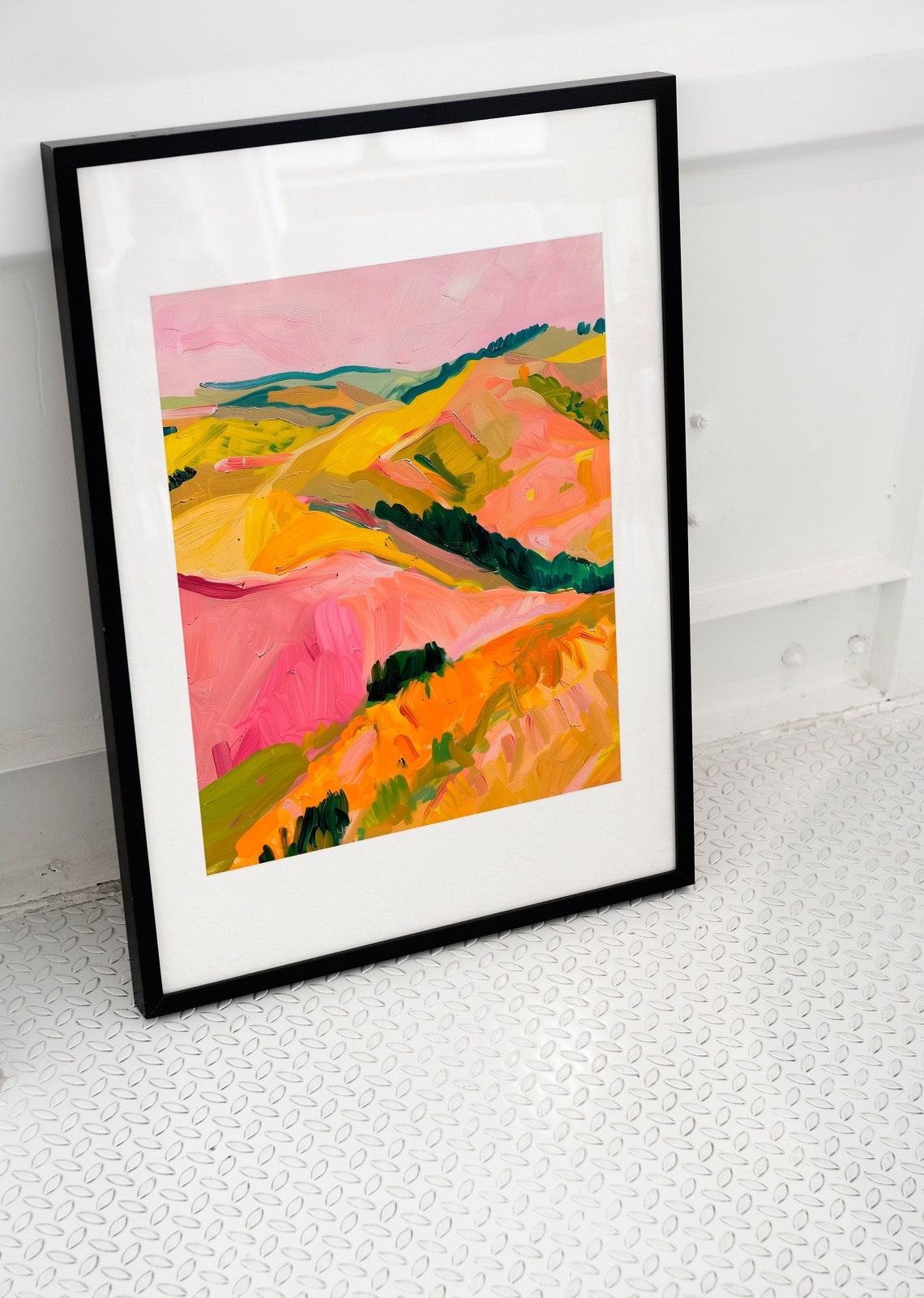 ABSTRACT LANDSCAPE Modern Oil Painting Wall Art Printable Digital ...