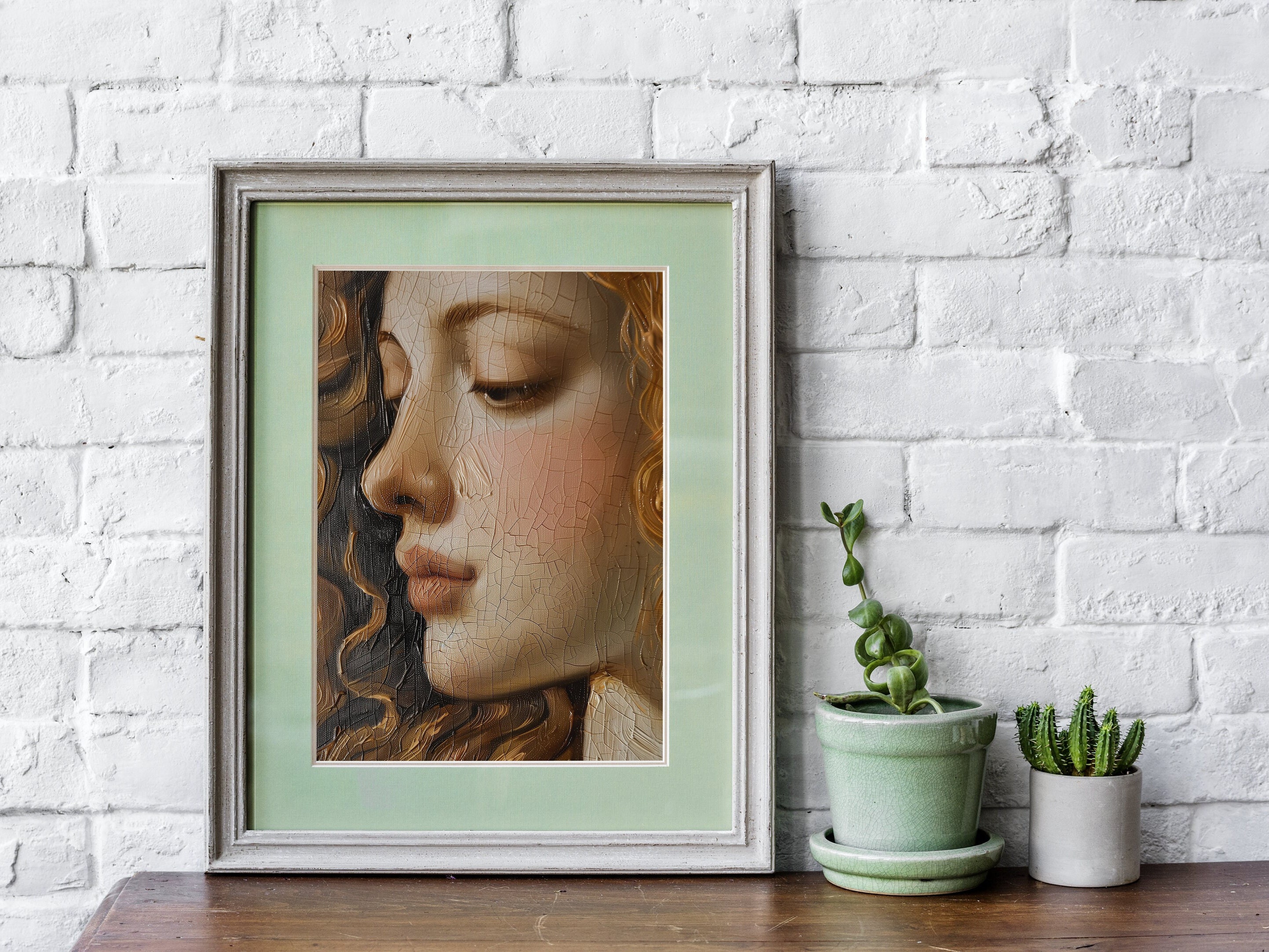 YOUNG VENUS Neo Renaissance Oil Painting Portrait Vintage Wall Art ...