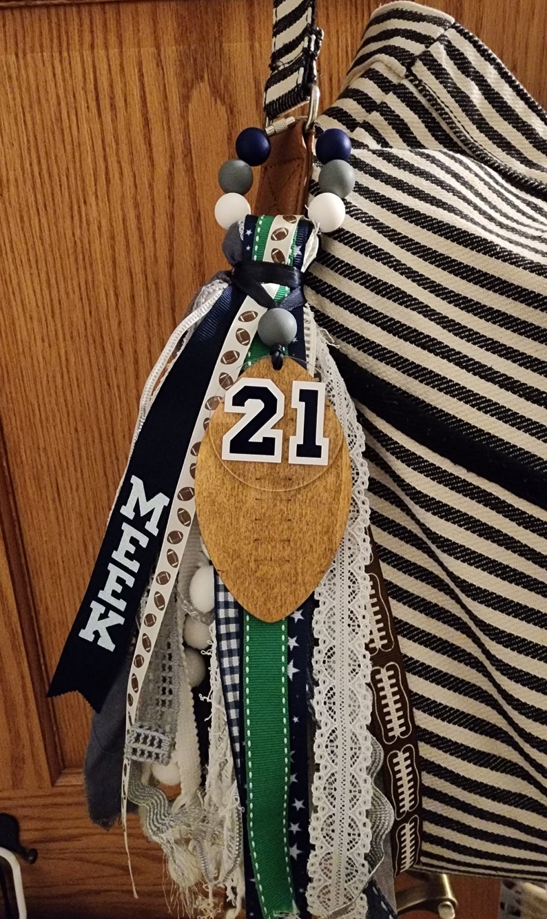 Bag Tassel - Sports, Football, School Colors Bog Bag - Etsy
