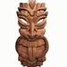 Tiki Decor Wood Mask Tiki Bar Decor Tiki Mask Wall Hanging Hawaiian Bar ...