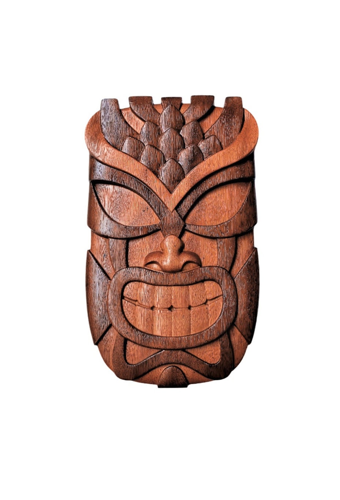 Tiki Hut Bar Decor African Wood Mask Tiki Totem Mask Tiki Bar Decor ...