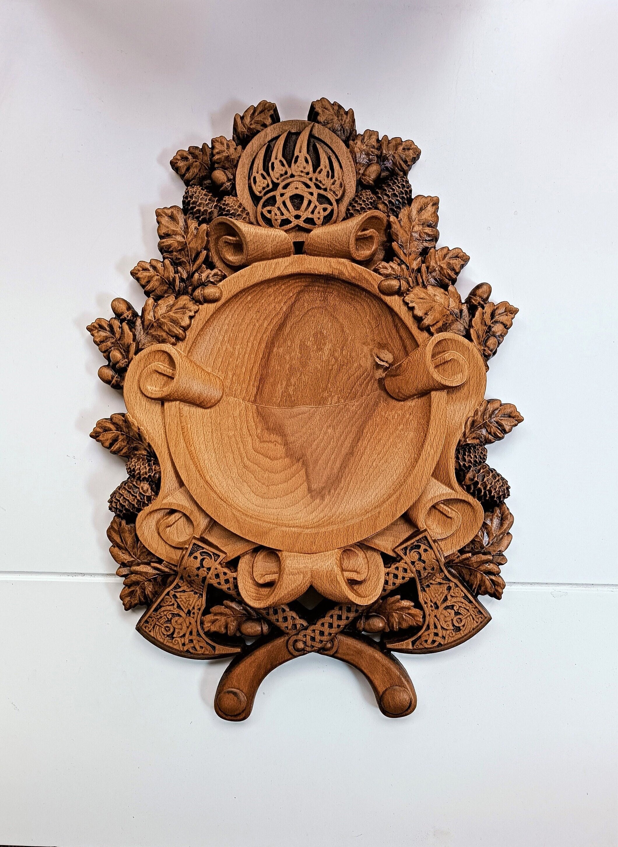 17'' Deer Antler Mounting Kit Antler Mount Plaque Fathers Gift Full ...